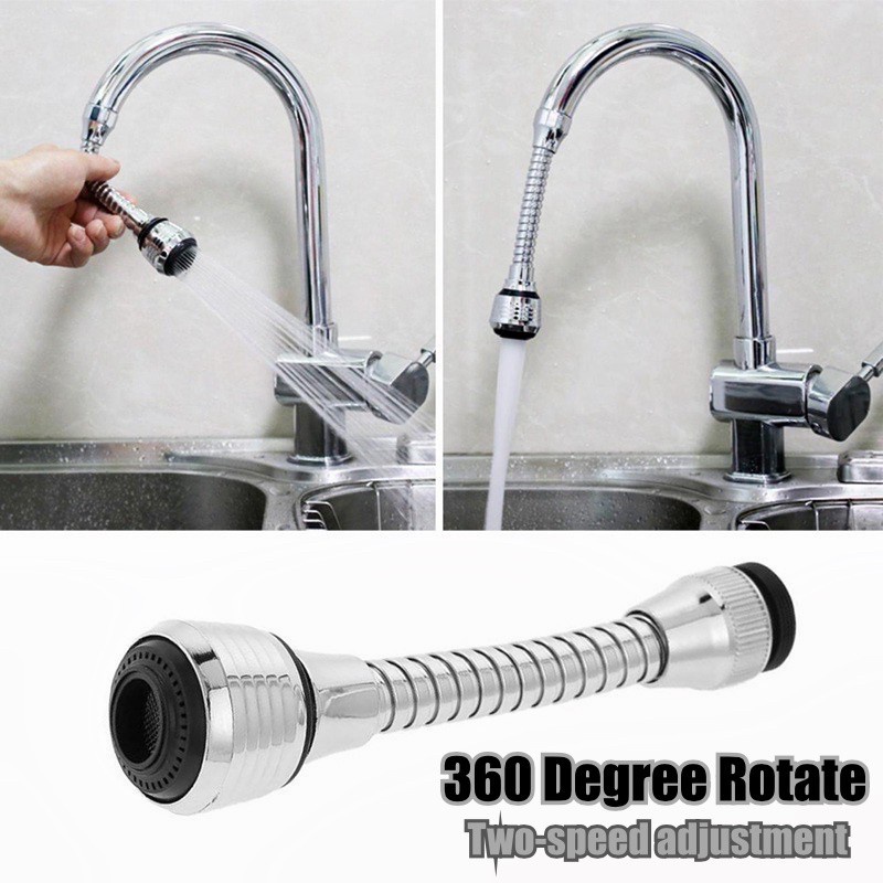 Adjustable 360 Rotate Swivel Water Saving Tap Aerator Diffuser Faucet ...