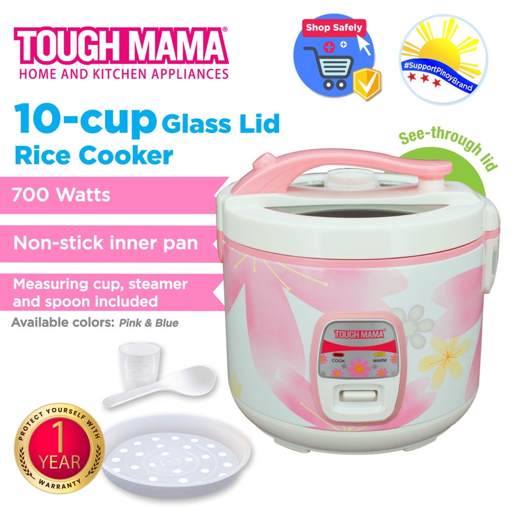 Tough Mama NTMRC18-JG 1.8L Jar Rice Cooker with Steamer (PINK) | Shopee ...