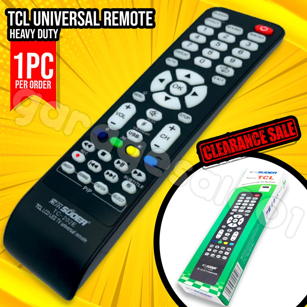 Suoer TCL Universal TV Remote Control Heavy Duty | Shopee Philippines