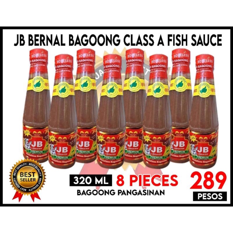 JB Boneless Bagoong Pure ISDA 320ML from Pangasinan ( 8 BOTTLES ) | Shopee Philippines