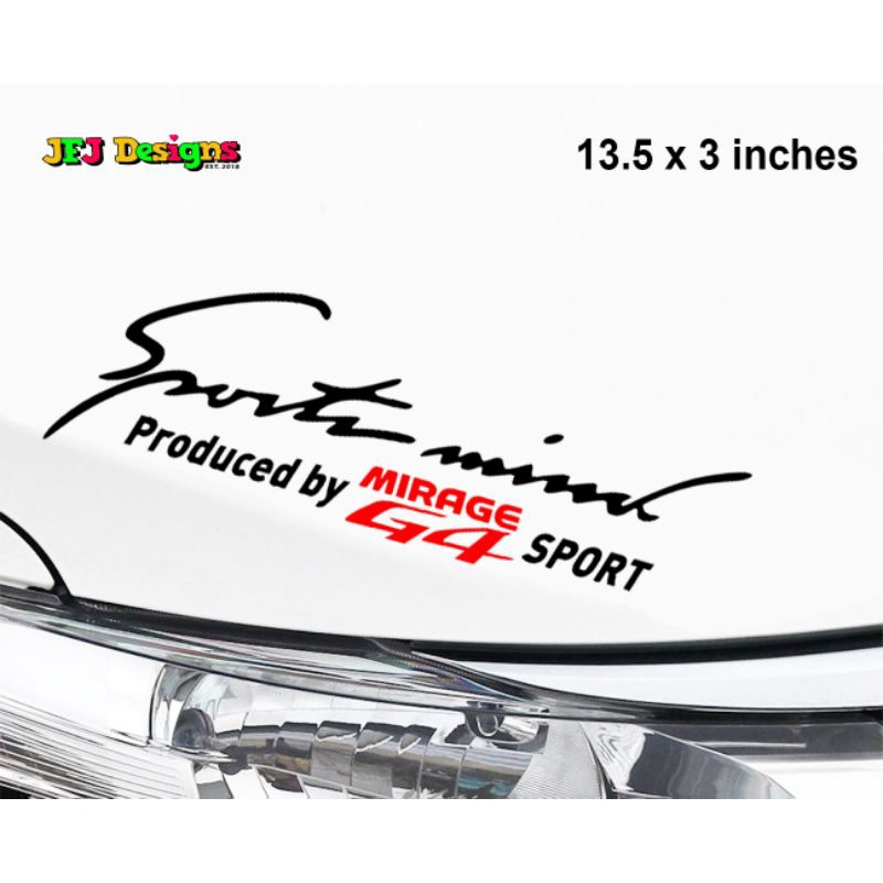MIRAGE G4 SPORTSMIND CUTOUT VINYL STICKER | Shopee Philippines