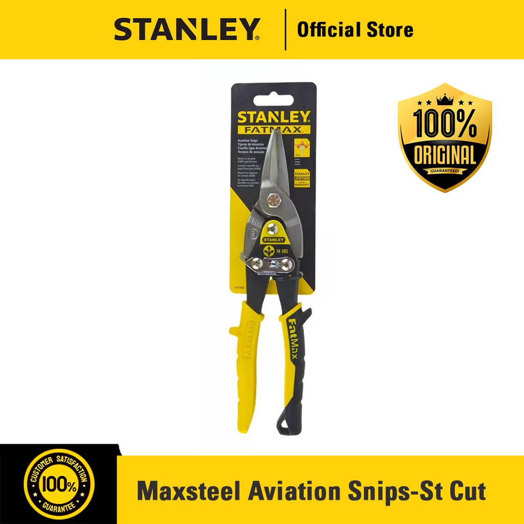 Stanley 14-563-22 Maxsteel Aviation Snips-St Cut | Shopee Philippines