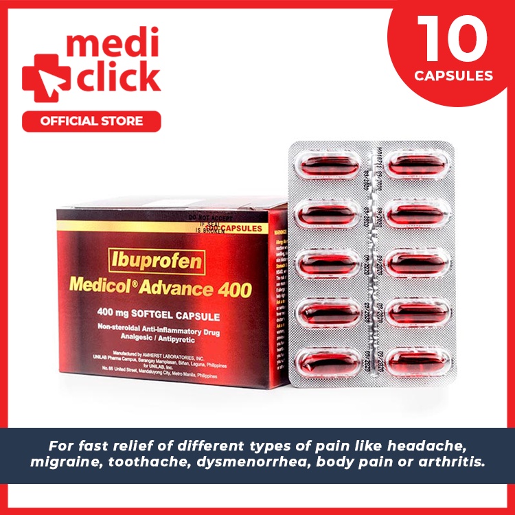 Medicol Advance 400mg - 10 CAPSULES | Shopee Philippines