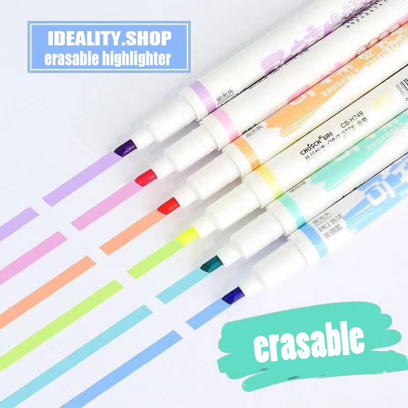 Chosch Sugar Pastel Color 6in1 erasable highlighter | Shopee Philippines