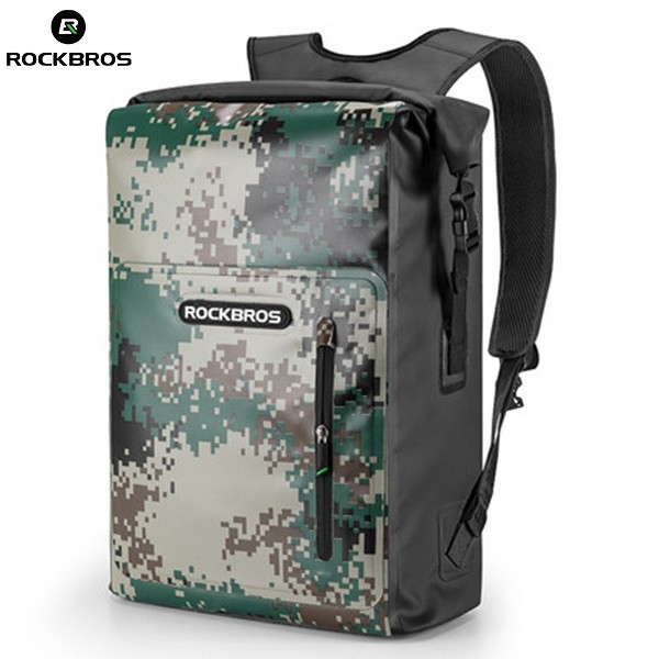 Rockbros Waterproof Unisex Backpacks Laminated Zipper 25l | Shopee ...