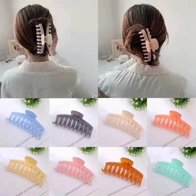 Ladies Big Hair Claws Korean Temperament Candy Hair Clips Hairpin Hair ...