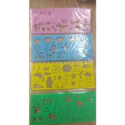 4 in 1 colors rulers colorset 1dozen | Shopee Philippines
