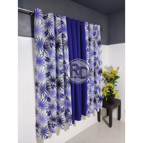 RD-Printed Ring Curtains-Elegant Design-3in1/4in1 | Shopee Philippines