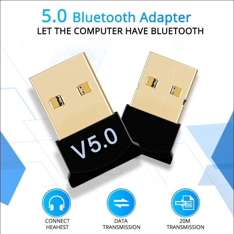 Bluetooth 5.0 Receiver USB Adapter Audio Sender for Computer Laptop ...