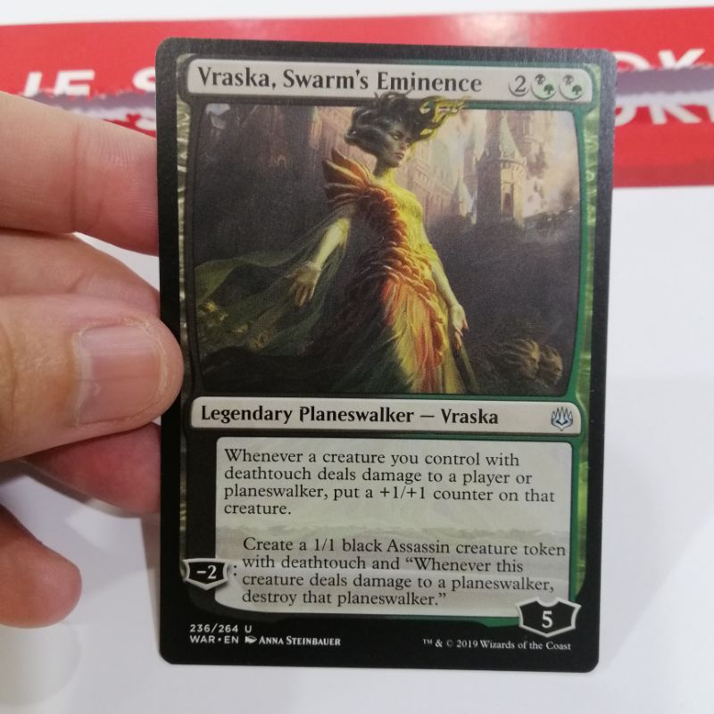 1 Vraska, swarm's eminence WAR of the spark MTG card magic commander ...
