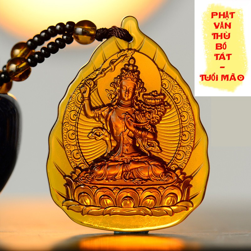 Necklace Buddha Face Buddha Van Thu Bodhisattva Leaf Title - Buddha ...