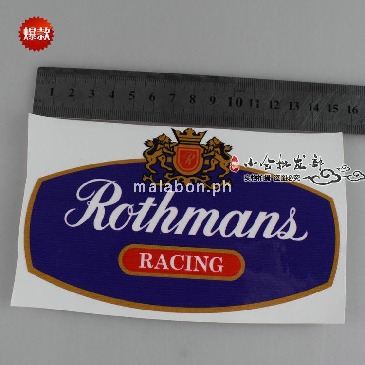 Rothmans Lok Fumen Decal Sticker Motorcycle Sports Car Race Car Logo ...