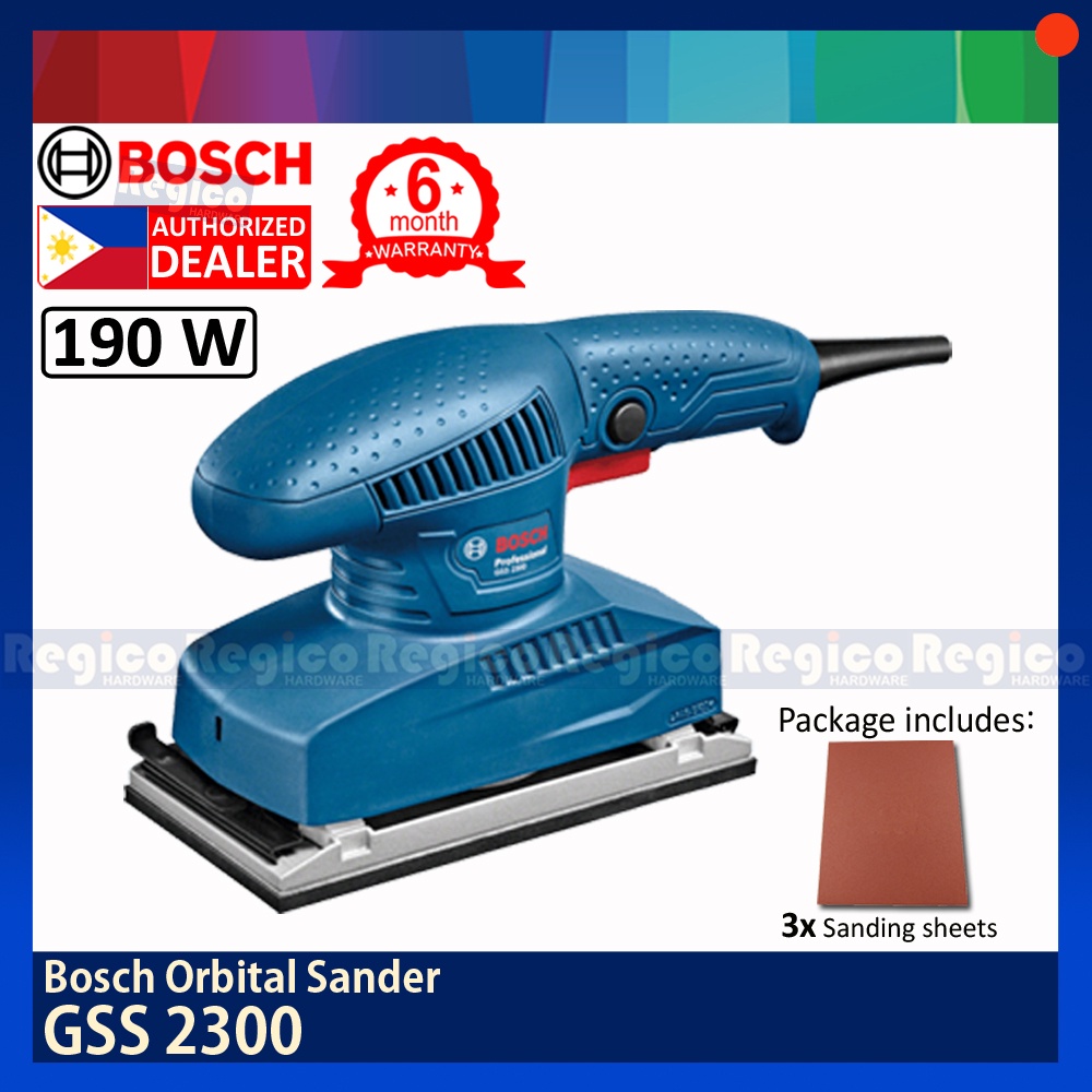 Bosch GSS 2300 Orbital Sander Bosch Blue Line Regico Hardware | Shopee ...