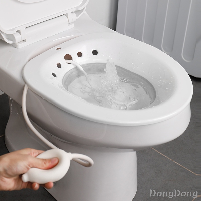 Sitz Bath for Toilet Seat, Fits All Standard Toilet Set and Commode ...