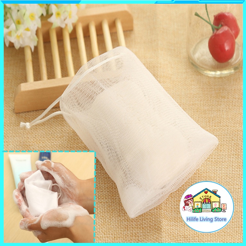 1 Pc Soap Mesh Foaming Net Bubble Mesh Bag Skin Clean Tool Bubble Dual ...