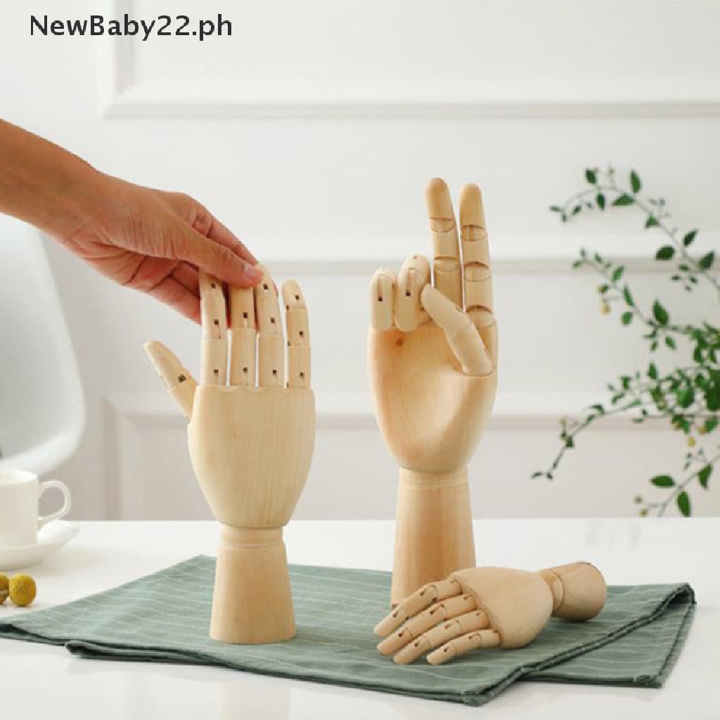 【NewBaby22】 7/10/12* Wooden Hand Drawing Mannequin Hand Movable Limbs ...