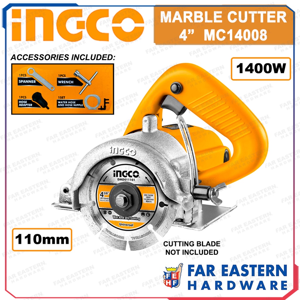 INGCO Marble | Tile Cutter 4" 110mm 1400W MC14008 INPTCD | Shopee ...