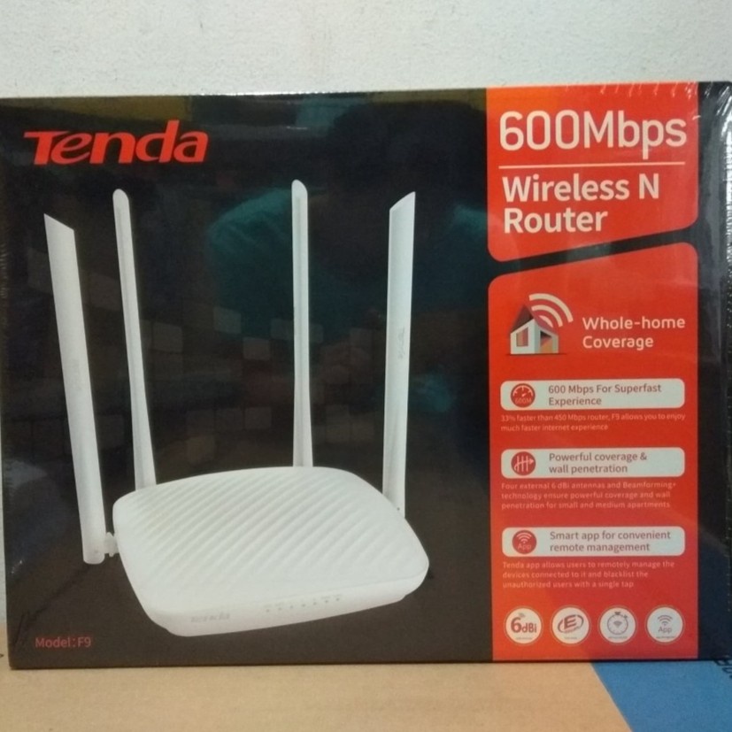 Wireless Router Tenda F9 (600Mbps, 4 Antennas) | Shopee Philippines