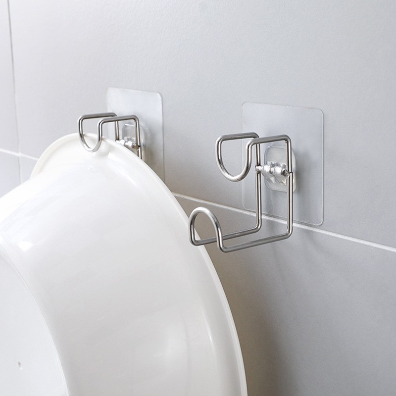 Punch-Free Stainless Steel Wash Basin Bathroom Basin Wall Mount Strong ...