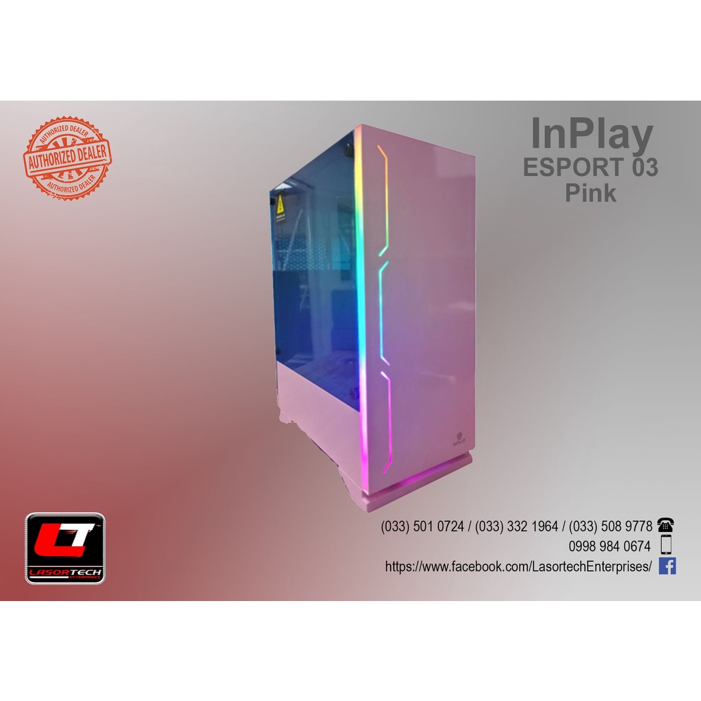InPlay ESPORT 03 ATX Gaming Case |Pink | Shopee Philippines