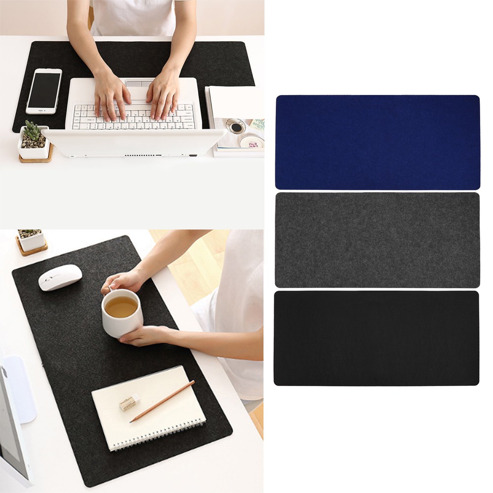 ELE Office Computer Desk Mat Modern Table Mouse Pad Wool Felt | Shopee ...