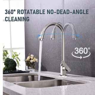 Pelise Faucet Kitchen Stainless Sink Faucets 360° Rotate Modern Faucet ...
