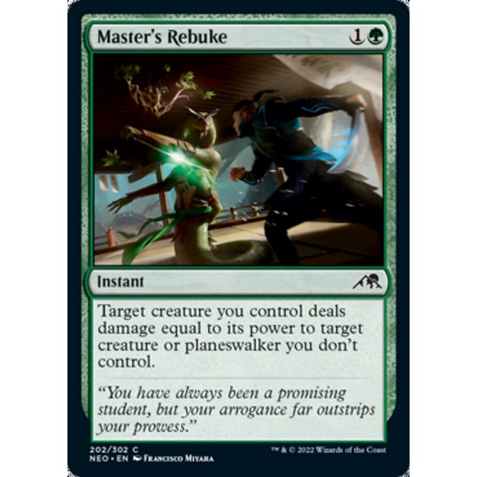 MTG Singles NEO Master's Rebuke | Shopee Philippines
