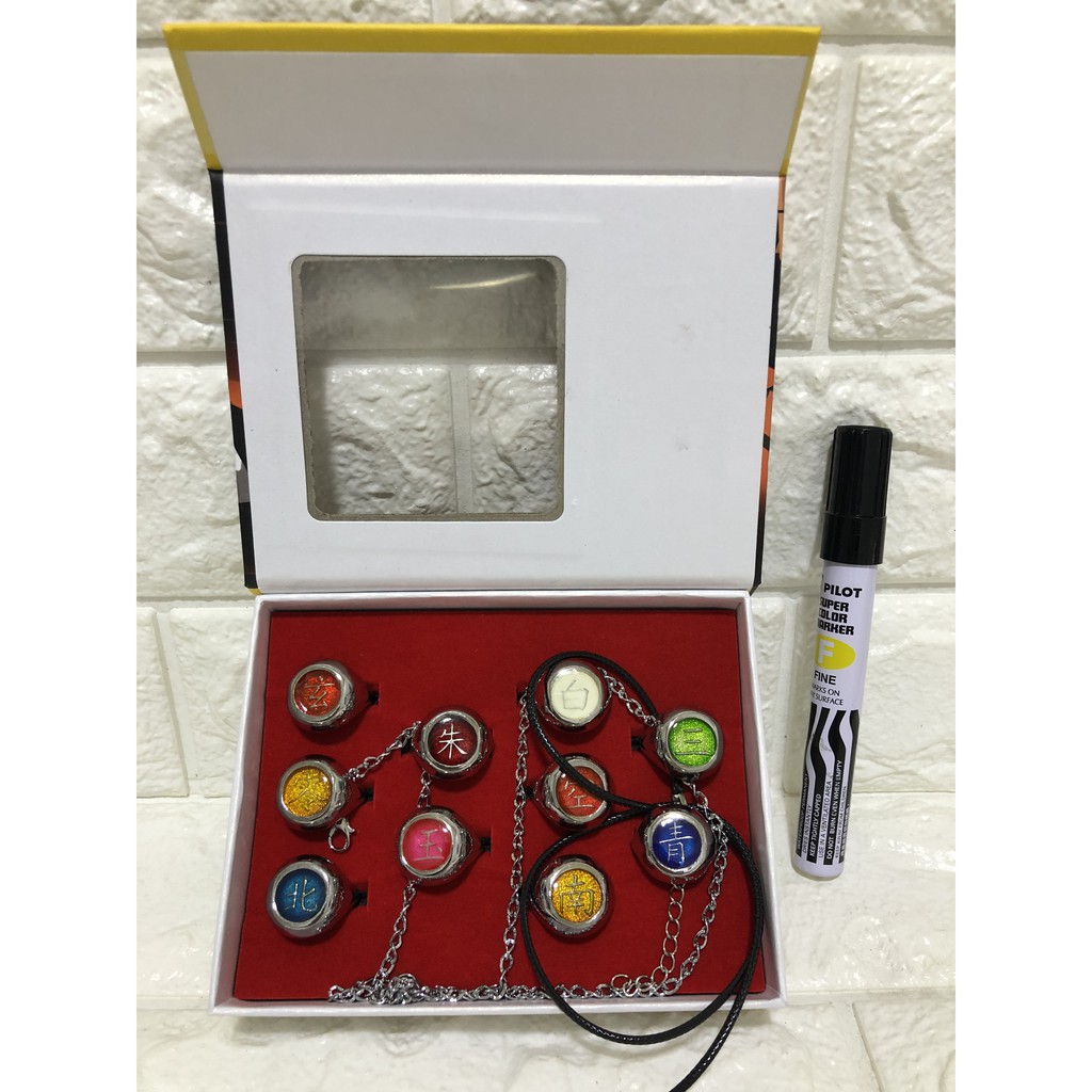 Naruto Ring Akatsuki Rings Sasuke Itachi Sharingan Cosplay Rings Set ...