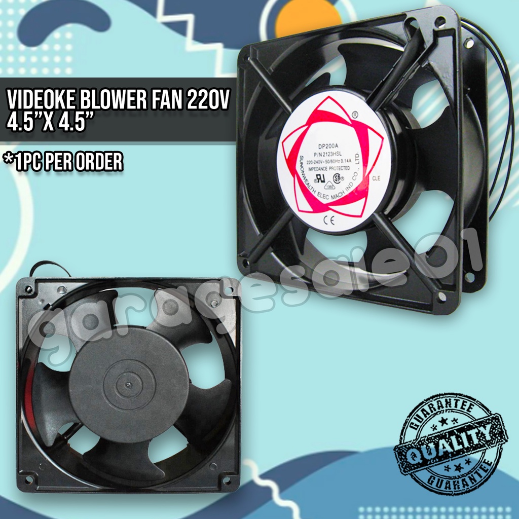Videoke Blower Fan 4 inch x 4 inch Metal Frame Blowerfan Heavy Duty ...
