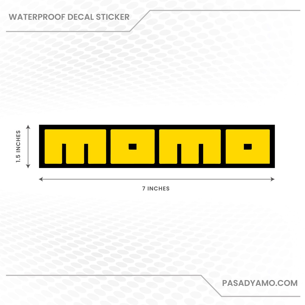 Momo Decal Sticker for Cars Motorcycles Laptops 1.5 x 7 inches | Shopee ...