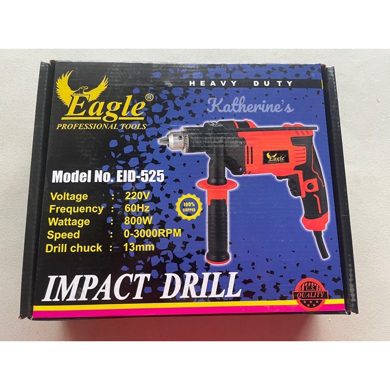 Eagle Power Tools Machinery | Impact Drill | 800W | EUD-525 | Shopee Philippines