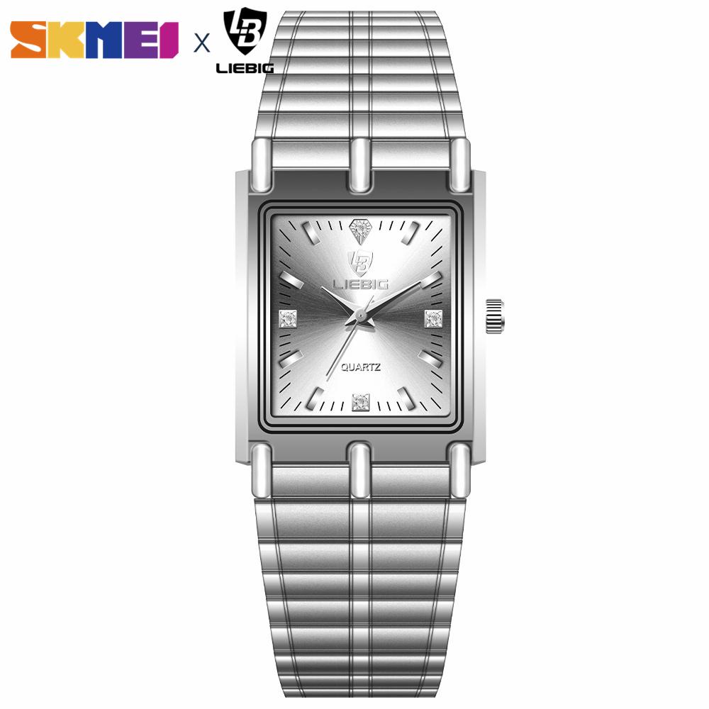LIEBIG LB-1018M Quartz Stainless Steel Luxury Square Women's Casual ...