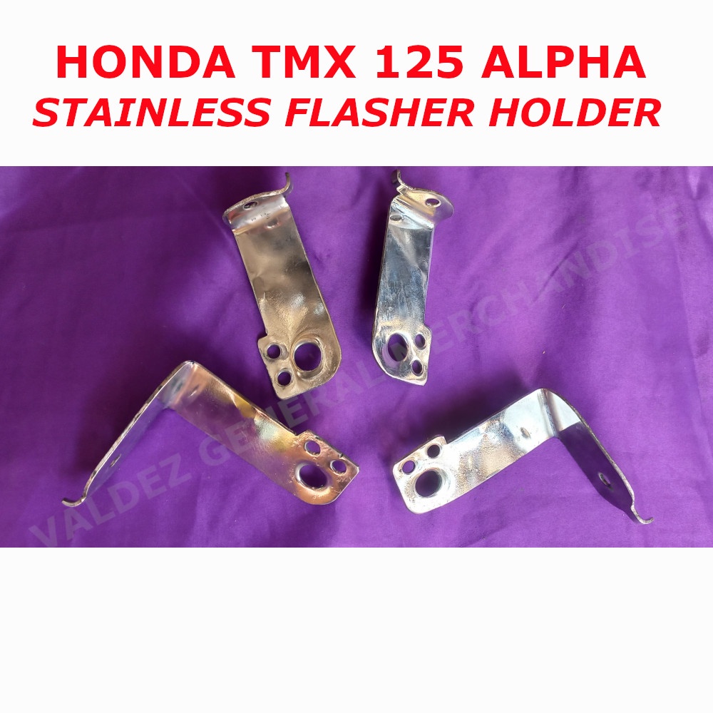 Honda TMX 125 Alpha, Stainless Flasher Holder Makapal Hindi pwede sa ...