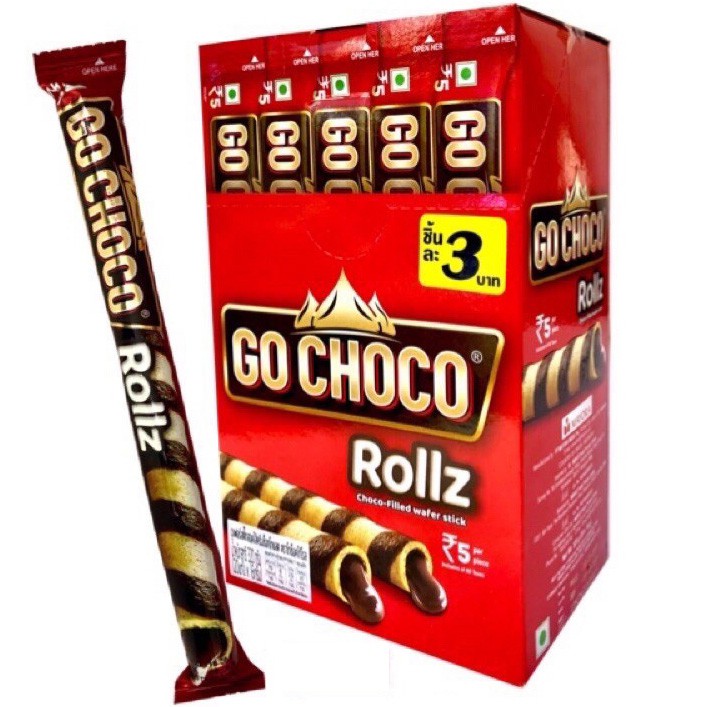 Go Choco Rollz Roll 320g. (20 Boxes) Chocolate Wafer Stick With Cream ...