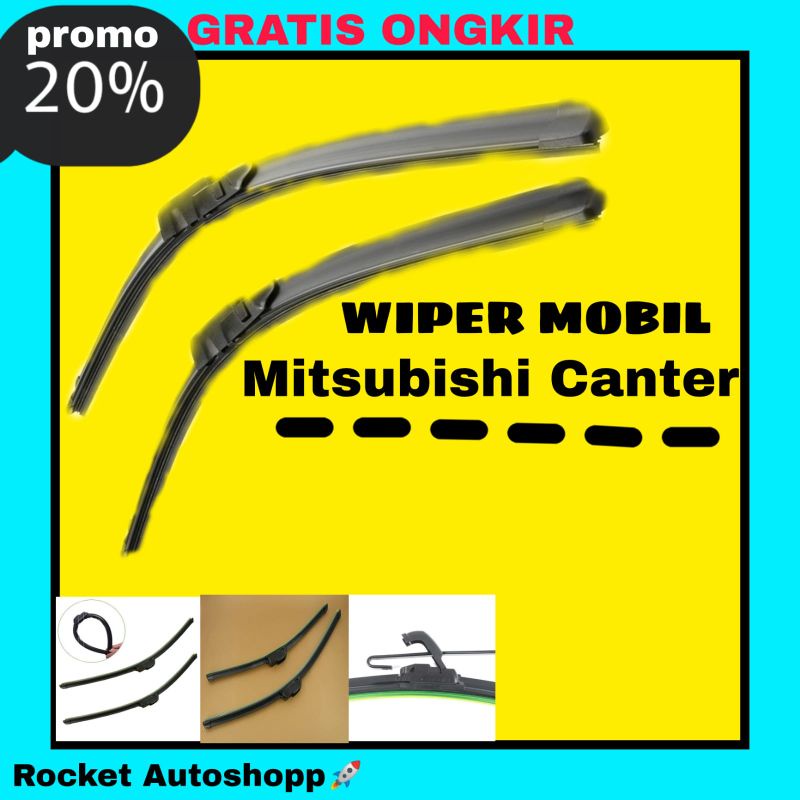 Wiper MITSUBISHI CANTER FRAMELESS High Quality Guaranteed PNP | Shopee ...