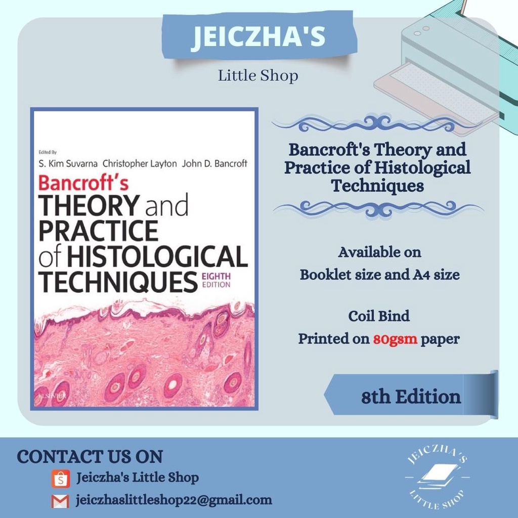 Bancroft's Theory and Practice of Histological Techniques [8th Edition] | Shopee Philippines