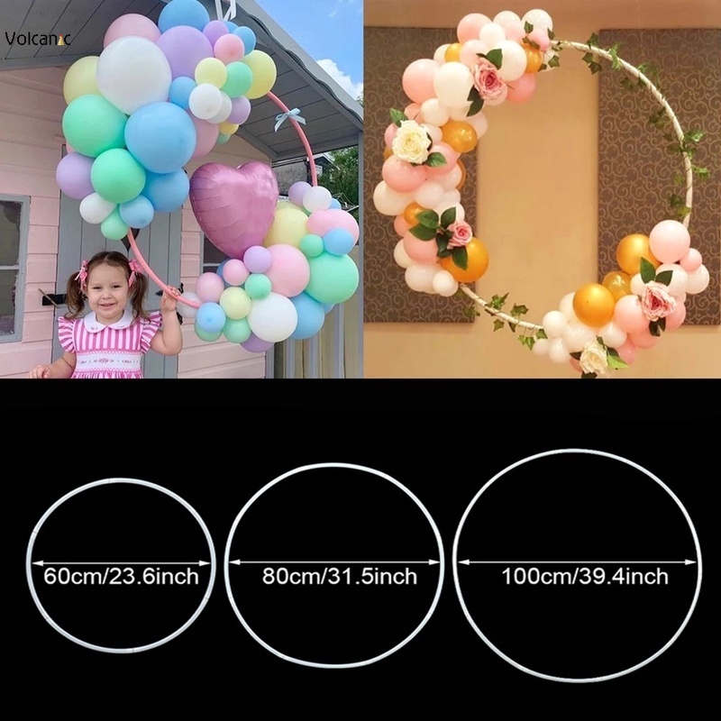 60/80/100CM Circle Balloon Arch Ring Stand Wedding Column Holder For ...