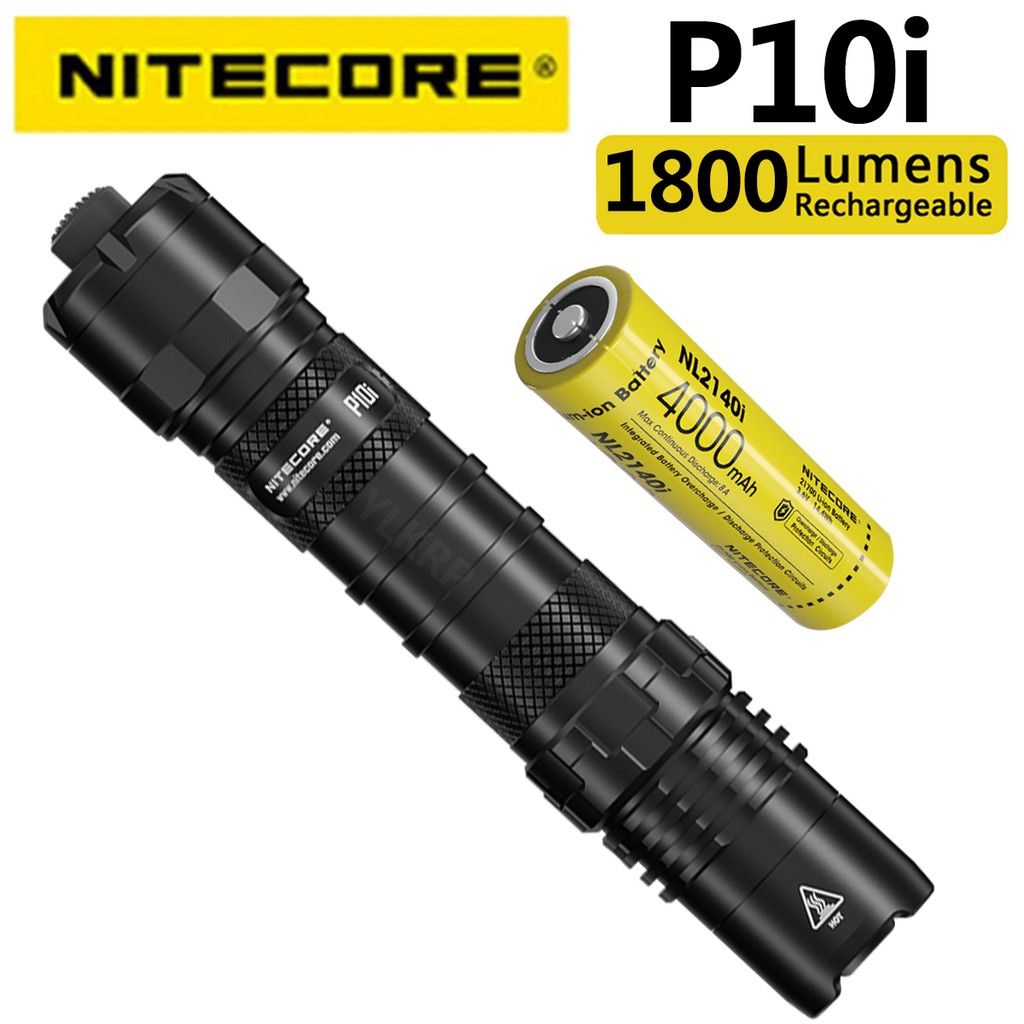 NITECORE P10i 1800 Lumens Tactical Flashlight Using Luminus SST-40-W ...