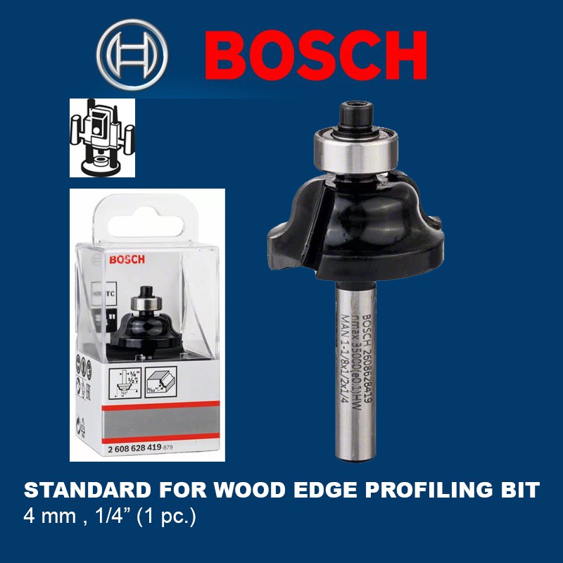 Bosch 2608628419 Edge Profiling Bit 4 mm (1/4") | Shopee Philippines