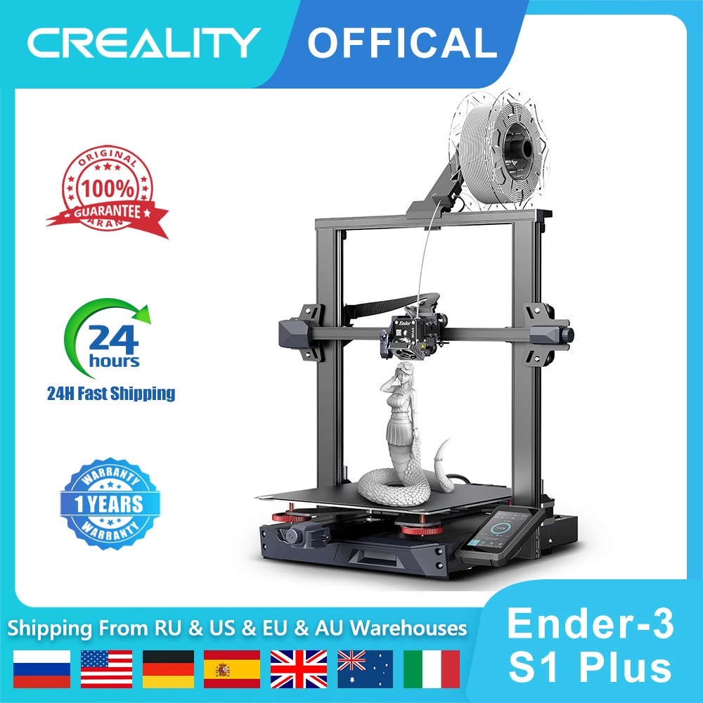 Creality Official Ender 3 S1 PLUS Upgrade 3D Printer with CR Touch Auto-leveling Sprite Dual ...