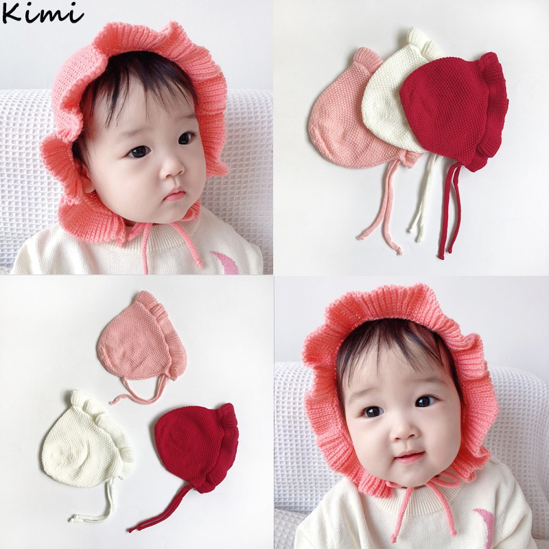 Baby Hat Fashion Monolayer Warmer Caps Super Sweet Infant Kids Hats ...