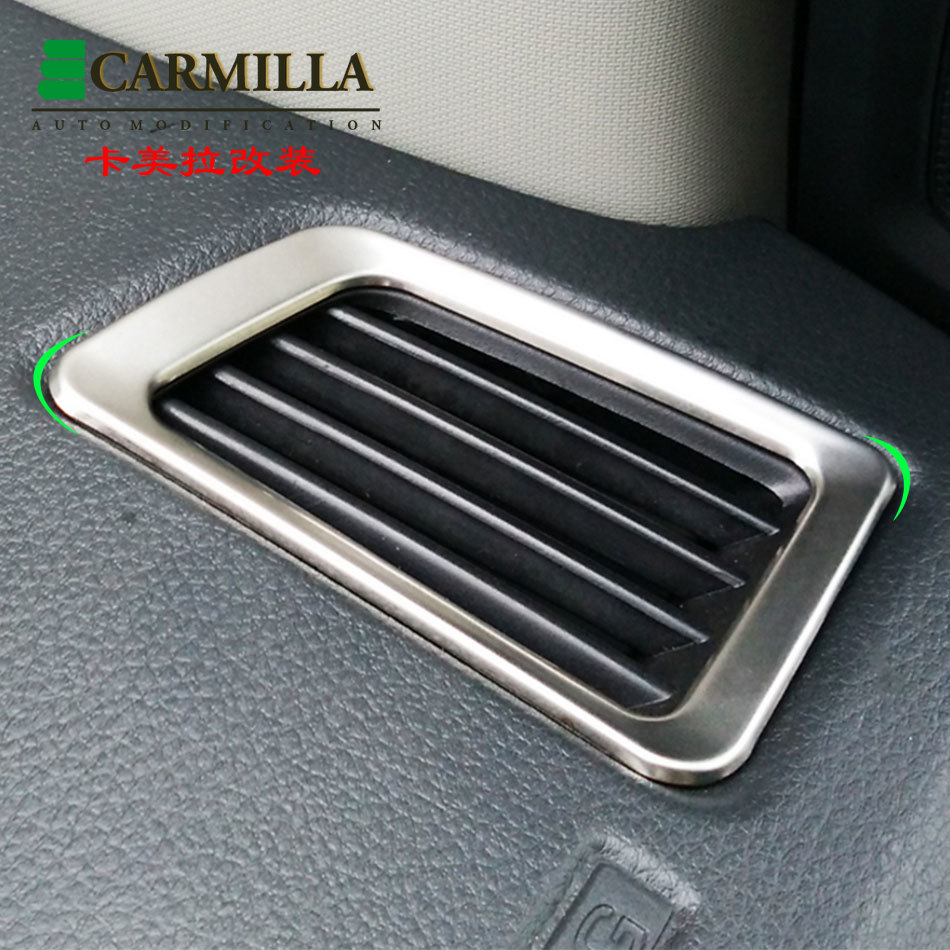 Car-styling Interior Dashboard Air Conditioning Vent Cover Stainless ...