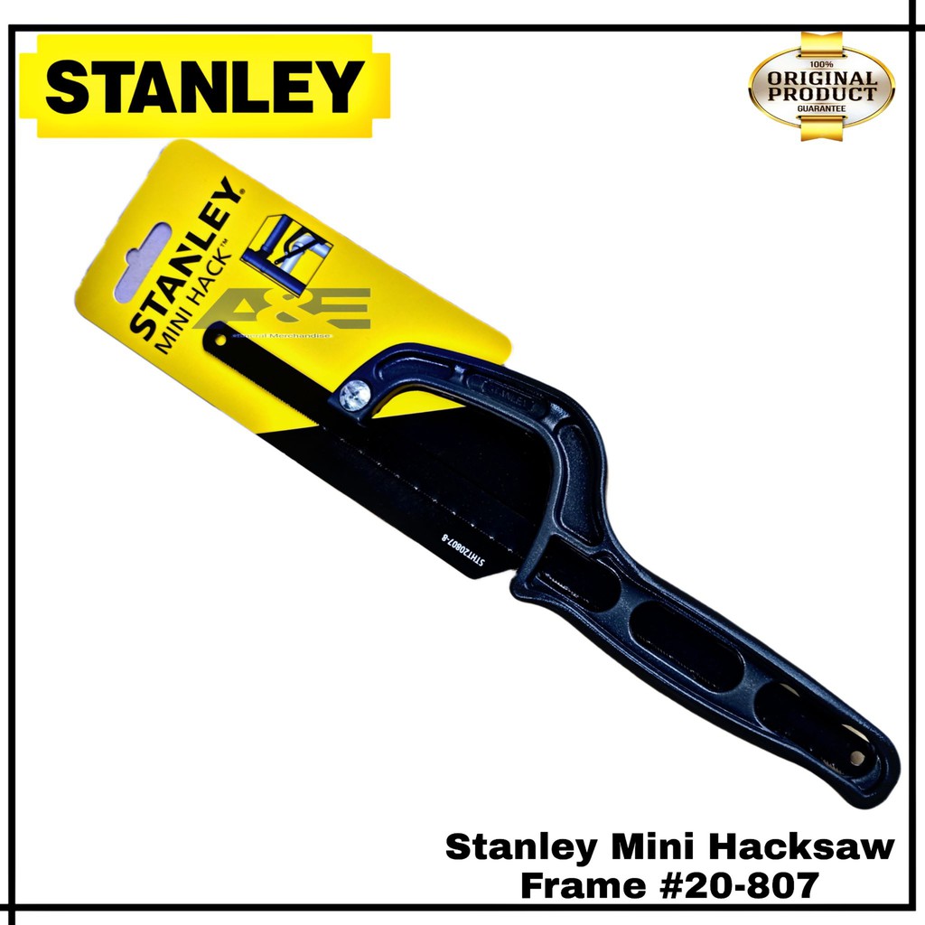 Stanley Mini Hacksaw with 10” Blade 20-807 | Shopee Philippines
