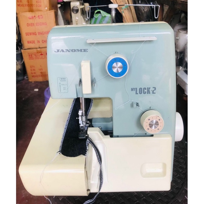 overlock,serger,edging,zigzager 2 threads sewing machine | Shopee ...