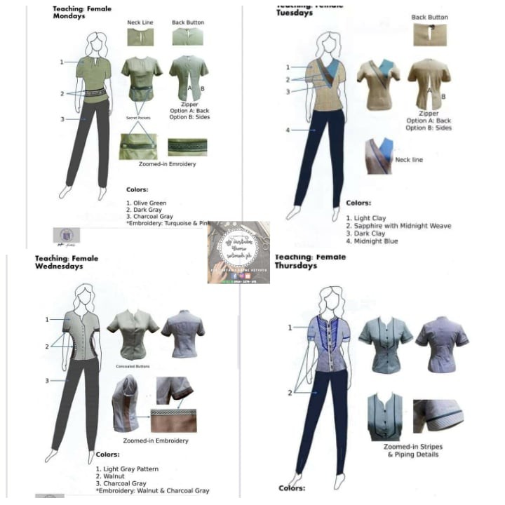 TEACHERS UNIFORM 2025 READY TO WEAR / FOR LADIES | Shopee Philippines
