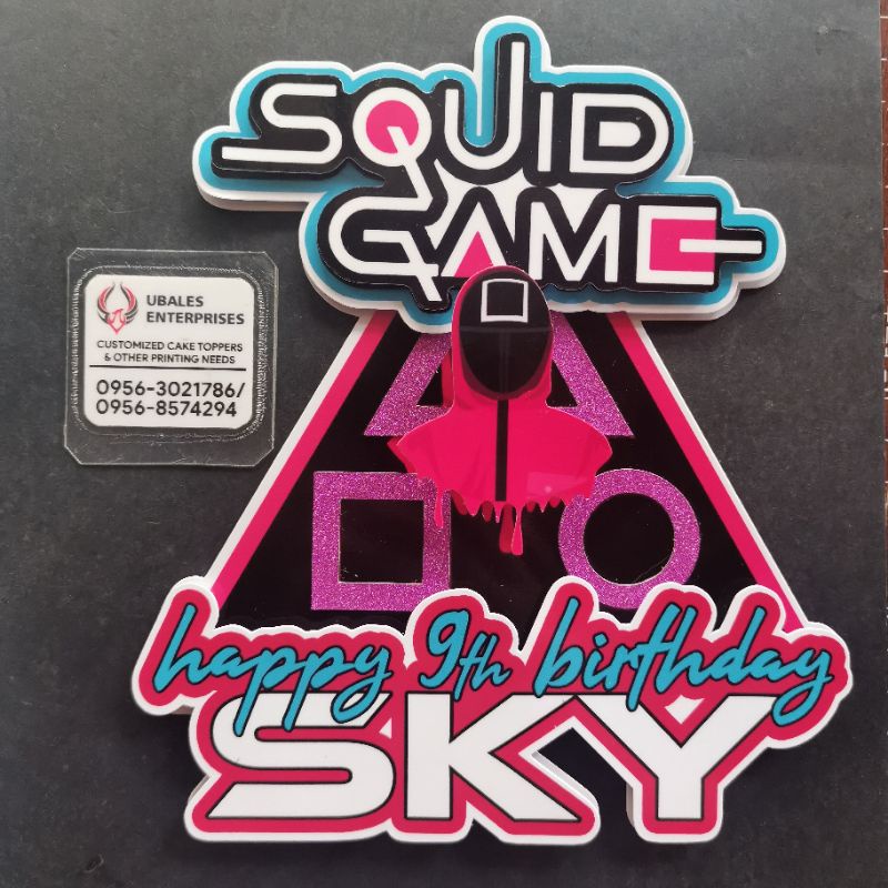 Customized Squid Game Cake Topper | Shopee Philippines