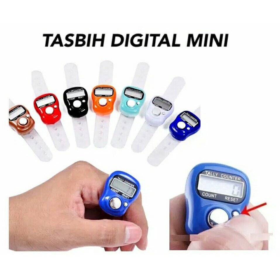 Digital Counting Tool Led Tasbih Finger Counter Tally Mini Worship ...