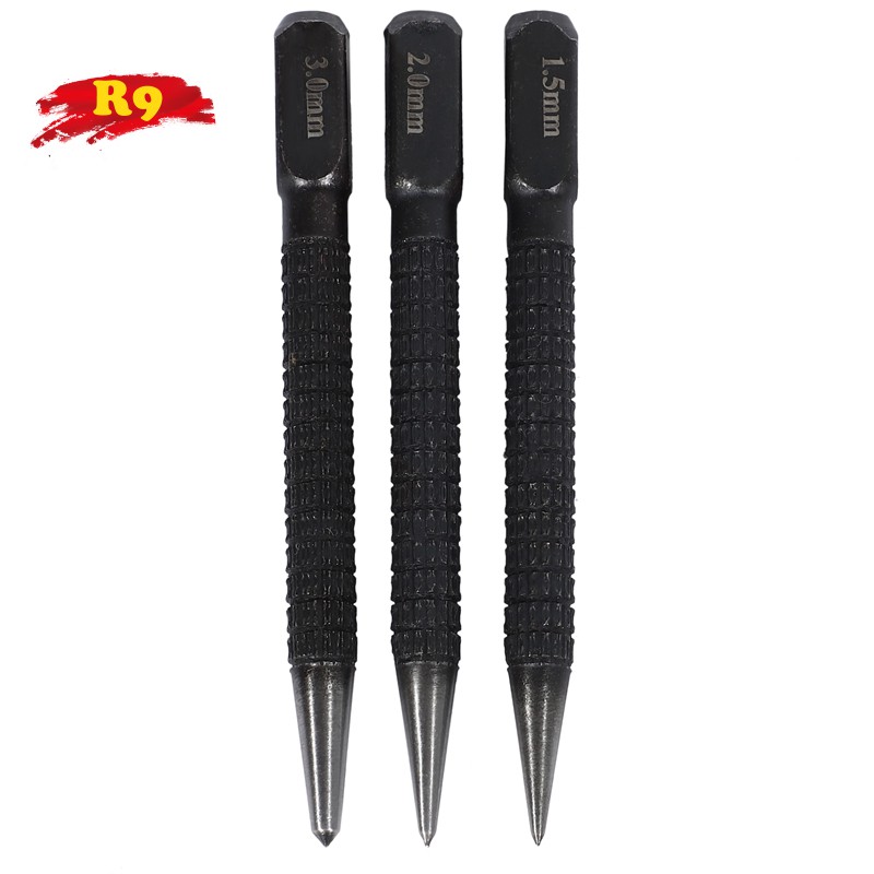 High Quality 3pcs High-carbon Steel Center Punch Set 10cm Non Slip ...