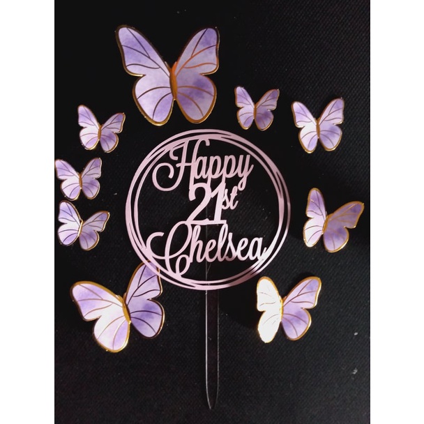 Butterfly Cake Topper Set | Shopee Philippines
