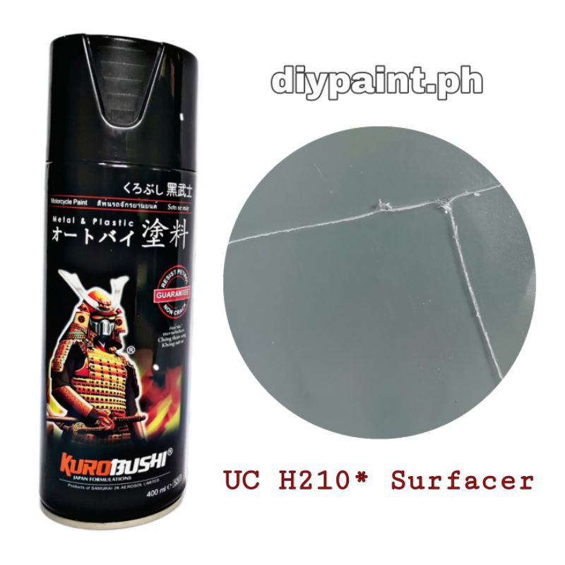 SAMURAI PAINT UC H210* SURFACER & UC U19* PRIMER & UC Y113* SILVER ...